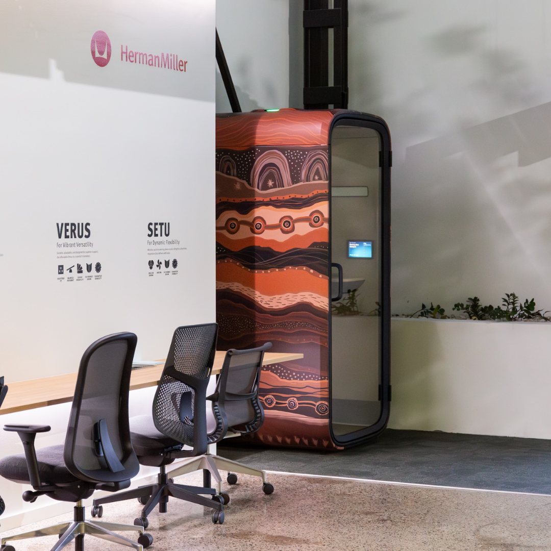 Framery Pod Artwork wrap with Innerspace QLD – Jedess Hudson